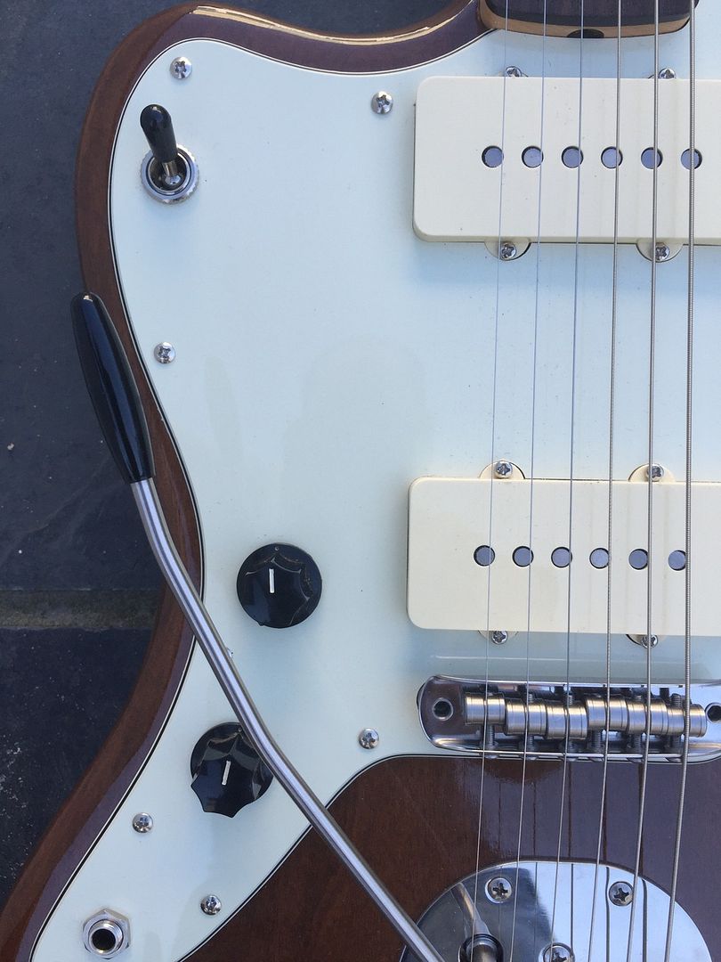 Left handed Jazzmaster Build - Walnut Finish - OffsetGuitars.com