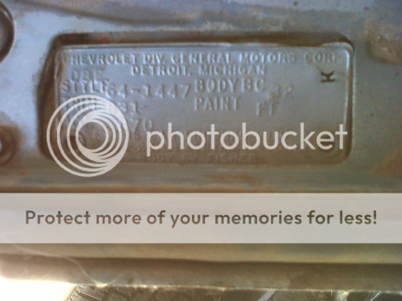 '64 Impala Trim Tag Question - Chevy Message Forum - Restoration and ...