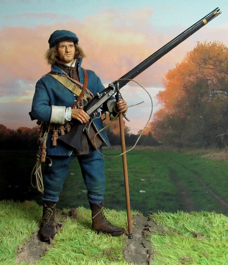 Royalist musketeer in 1/6th scale | planetFigure | Miniatures