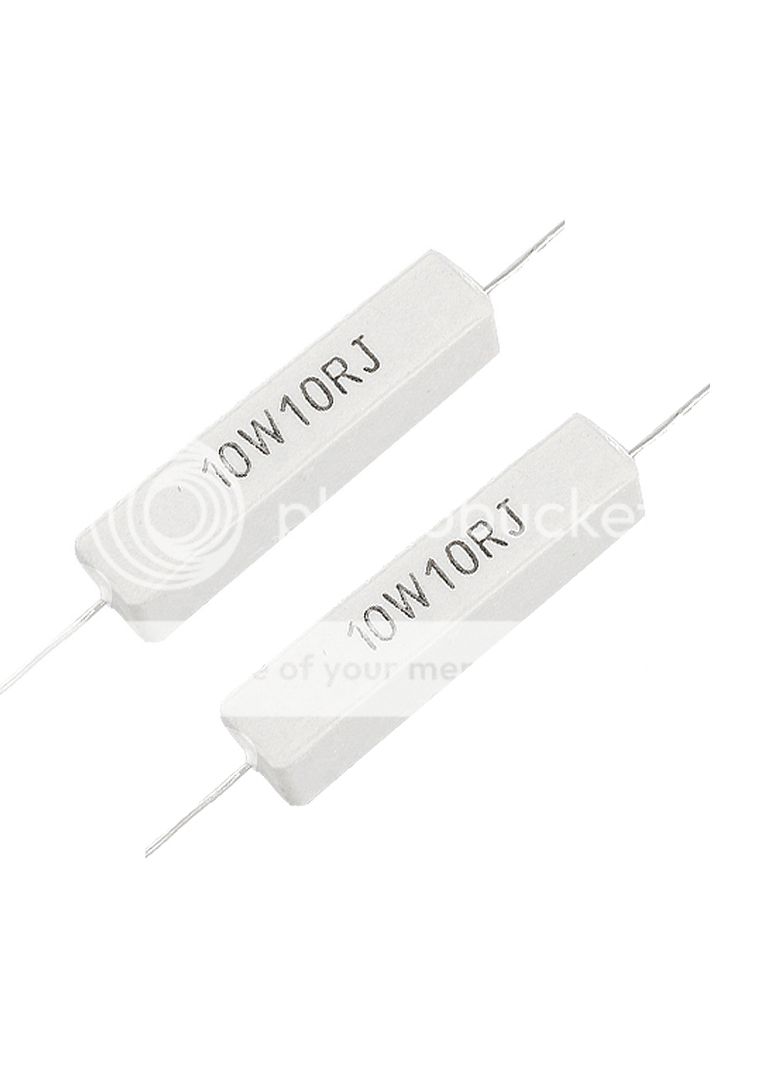 Wirewound Cement Resistor Ceramic 10W horizontal 0.1ohm -100Kohm - Free ...